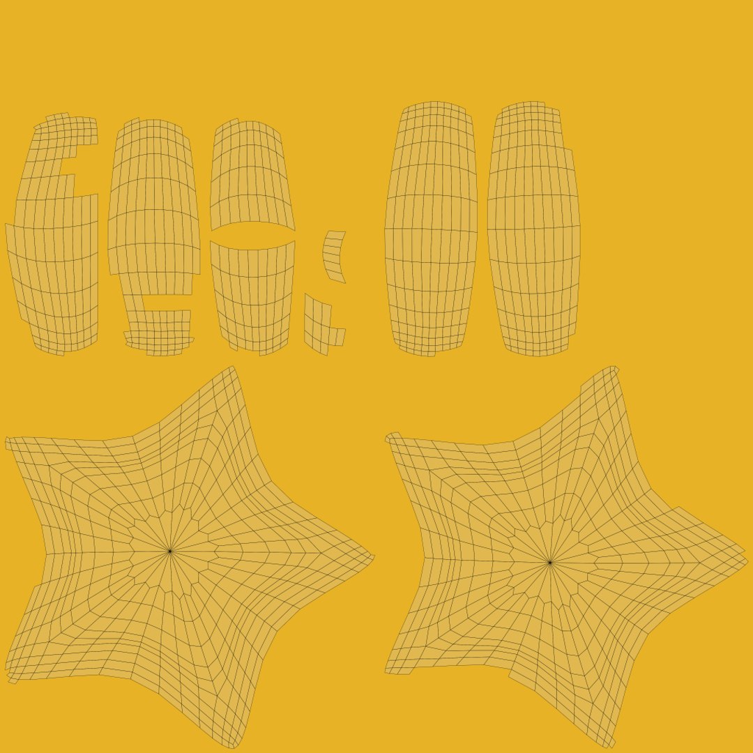 Round Star 3D Model - TurboSquid 2176733