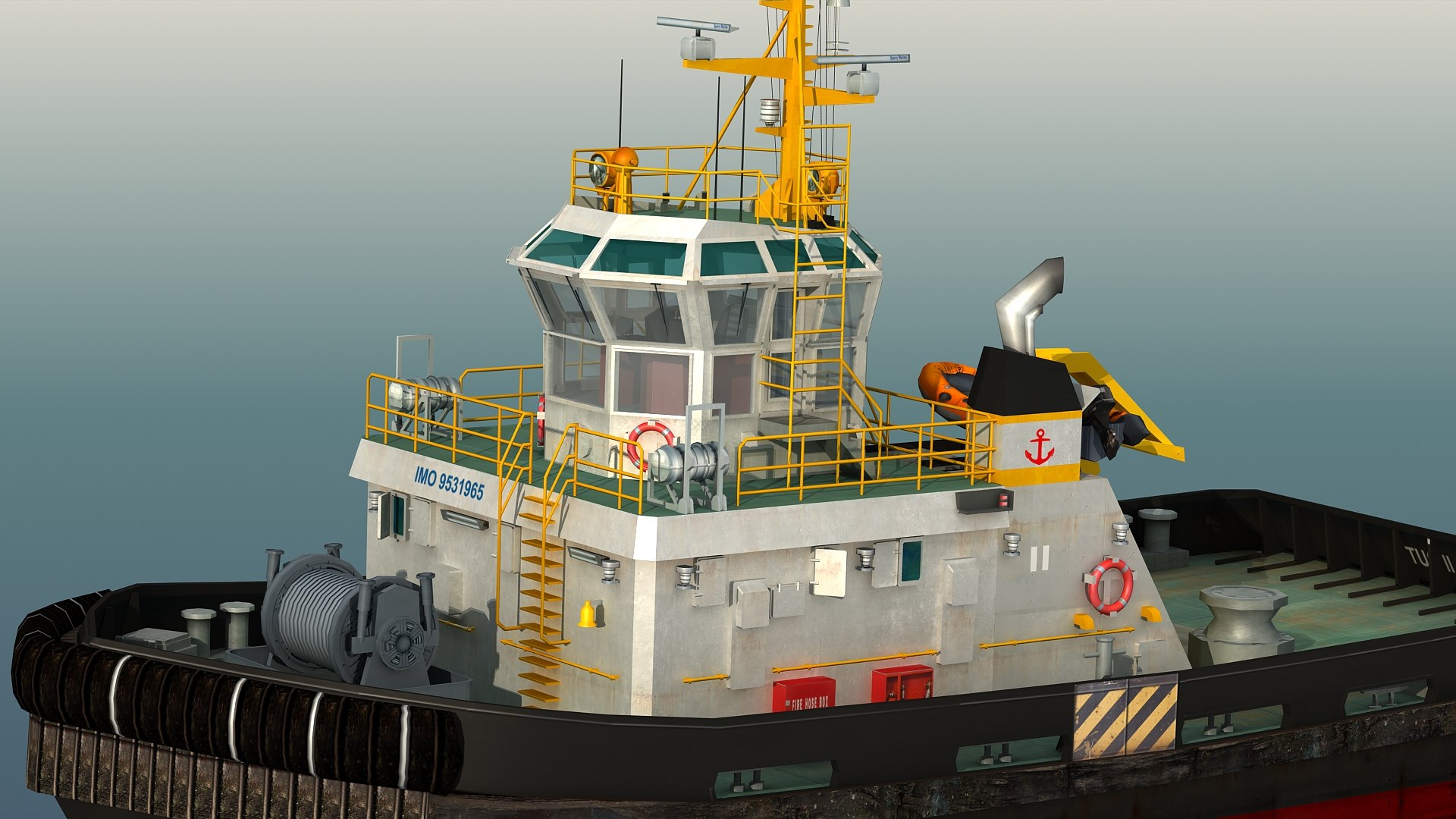 Harbour Tug boat II 3D model - TurboSquid 1946536