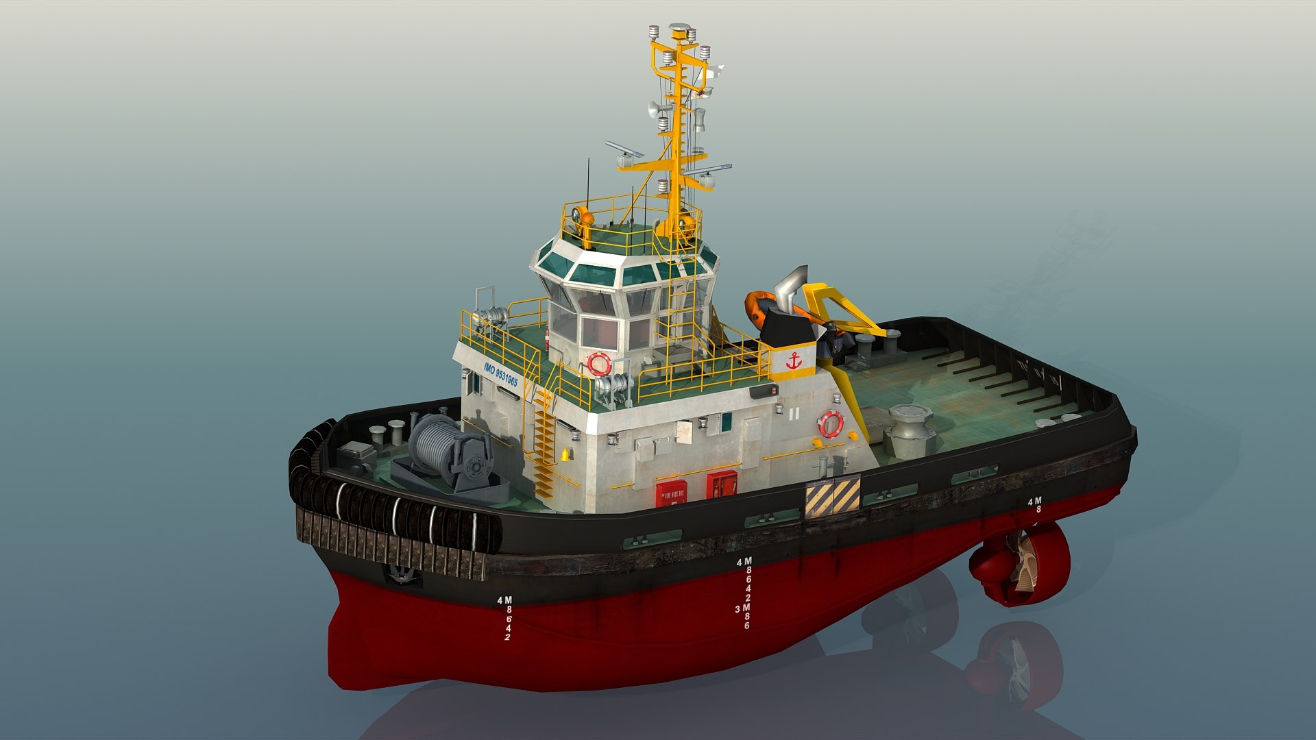 Harbour Tug Boat II 3D Model - TurboSquid 1946536