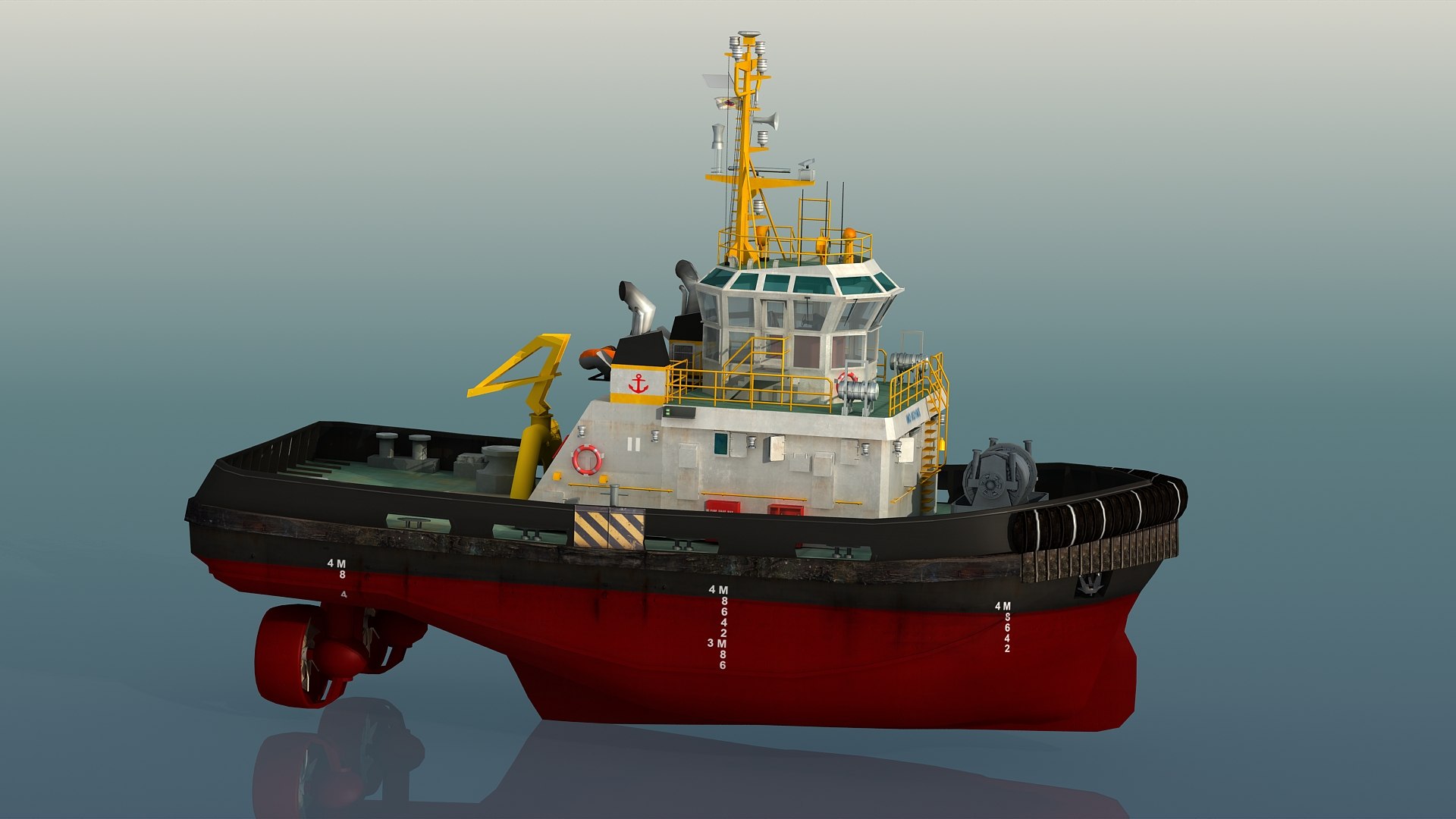 Harbour Tug boat II 3D model - TurboSquid 1946536