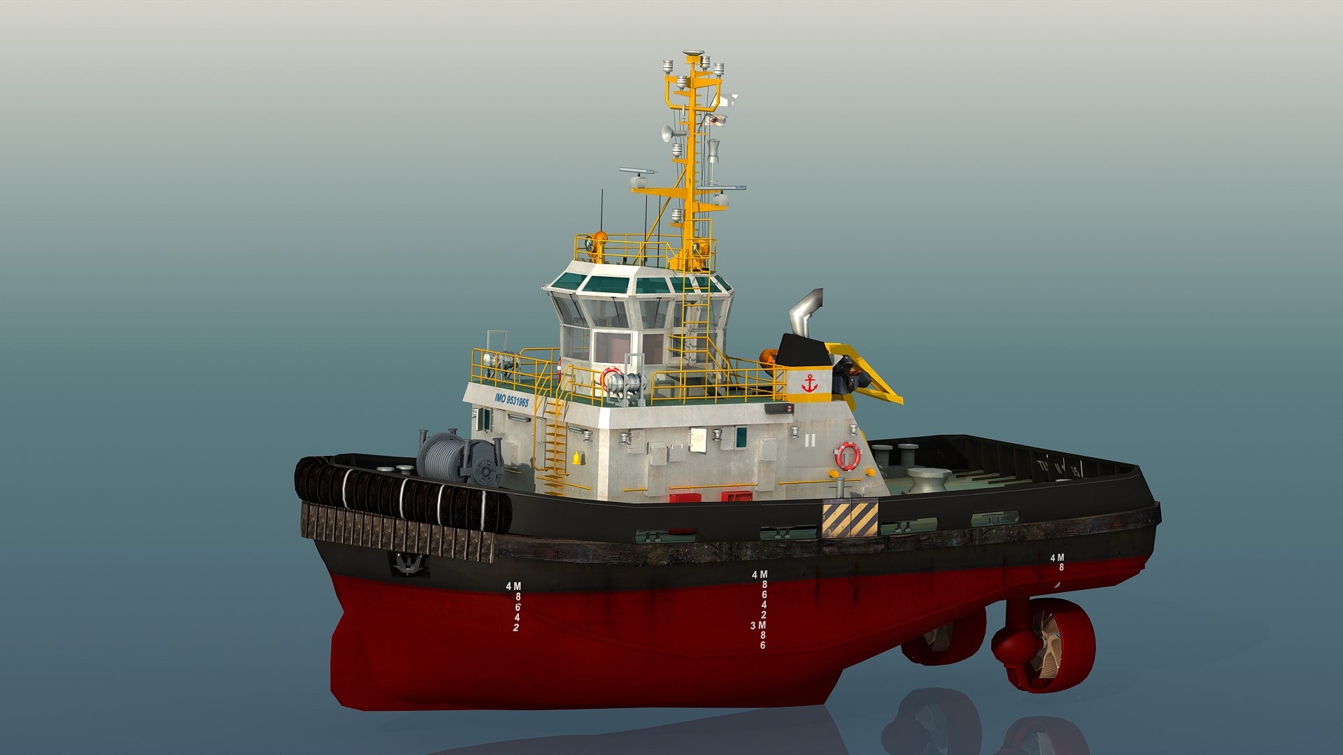 Harbour Tug Boat II 3D Model - TurboSquid 1946536
