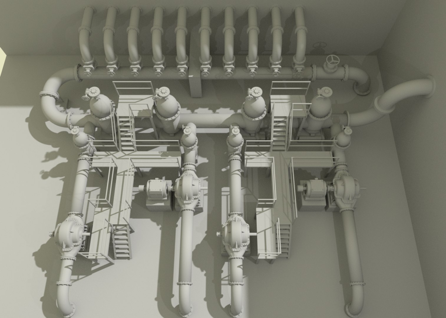 - Water Station 3d Model