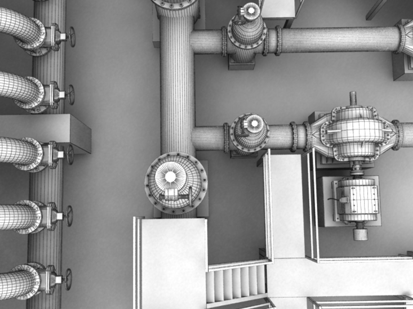 - Water Station 3d Model