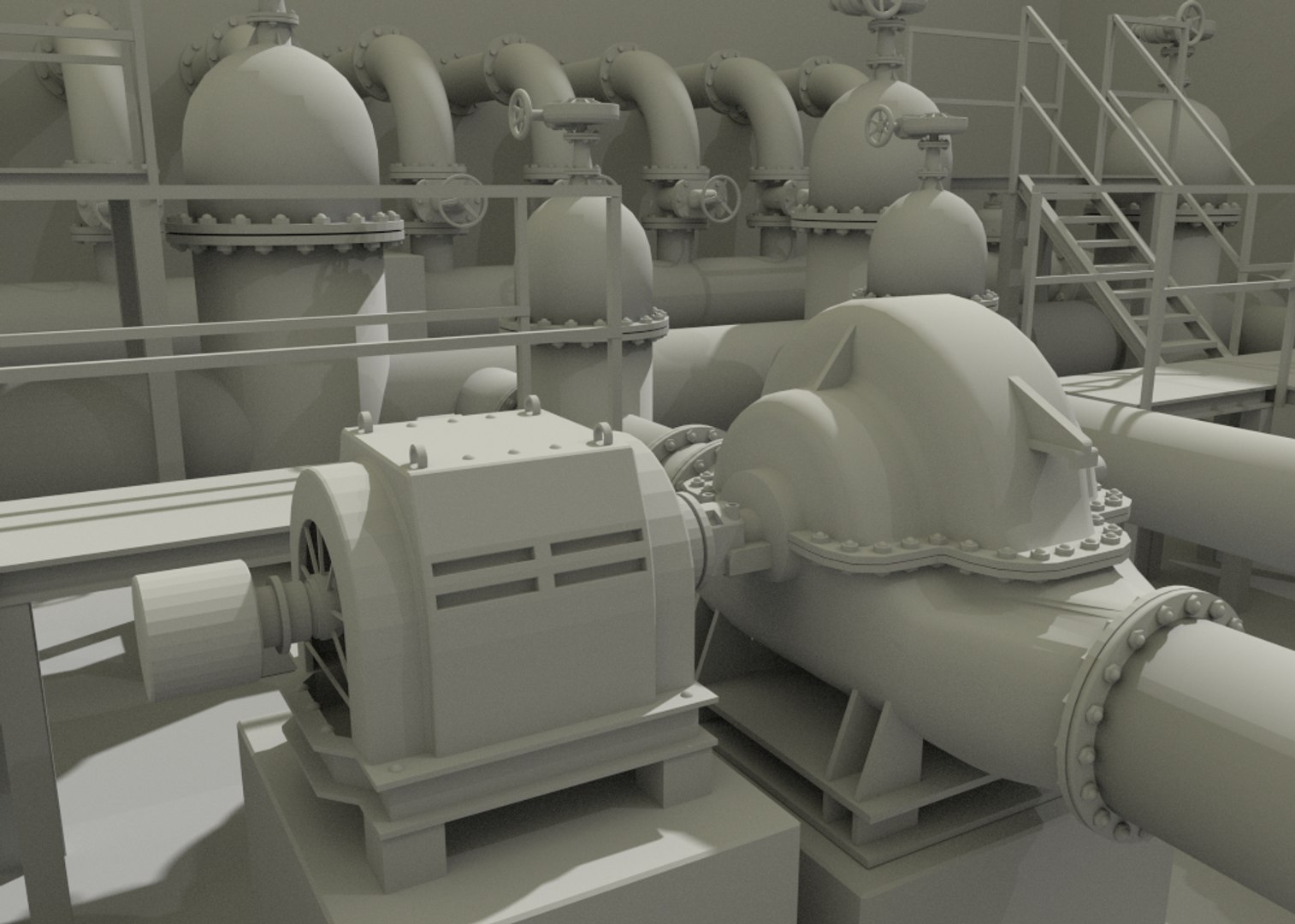 - Water Station 3d Model