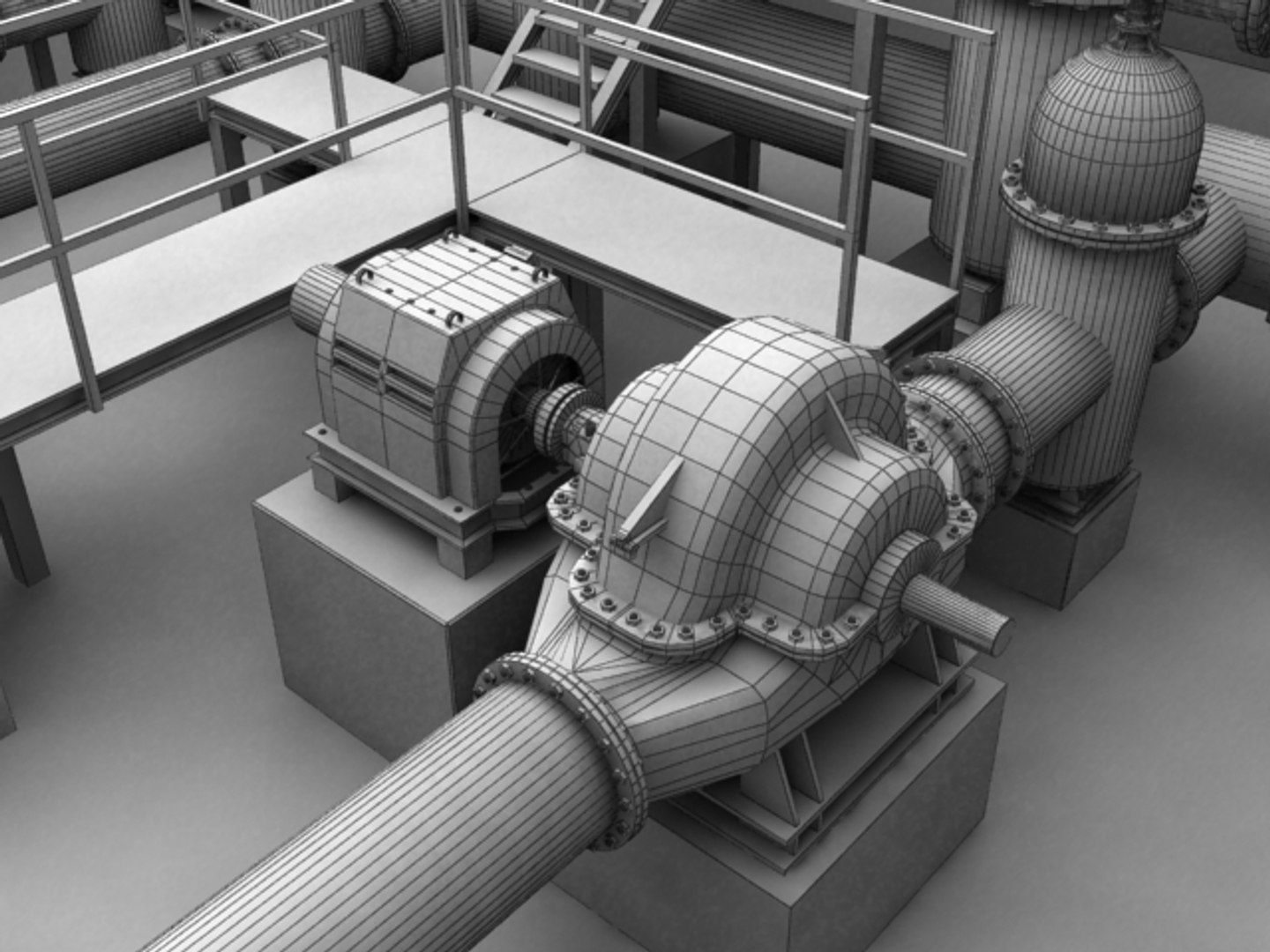 - Water Station 3d Model