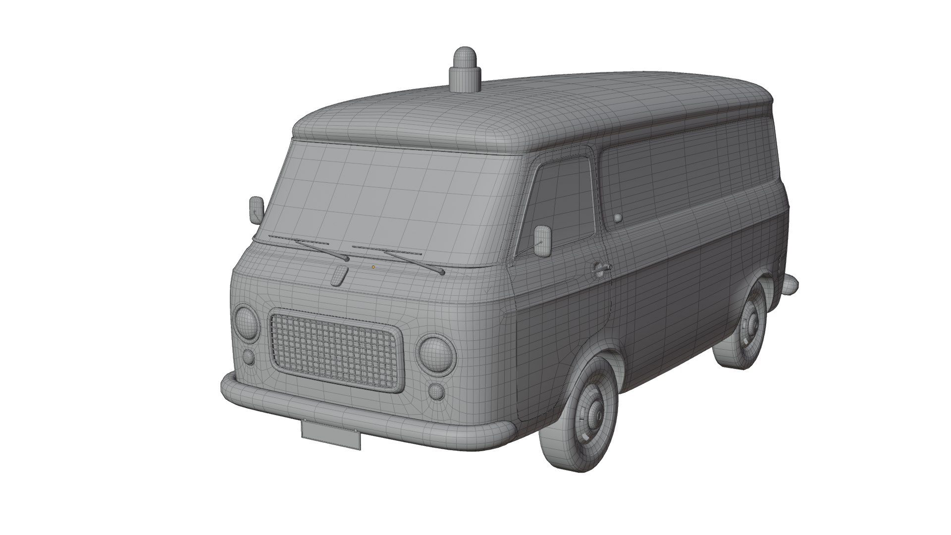 3D Vintage Police Van Model - TurboSquid 2273987