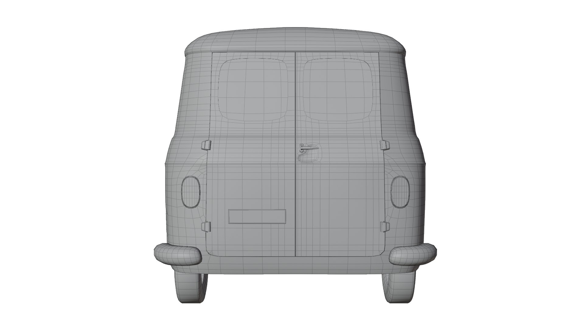 3D Vintage Police Van Model - TurboSquid 2273987