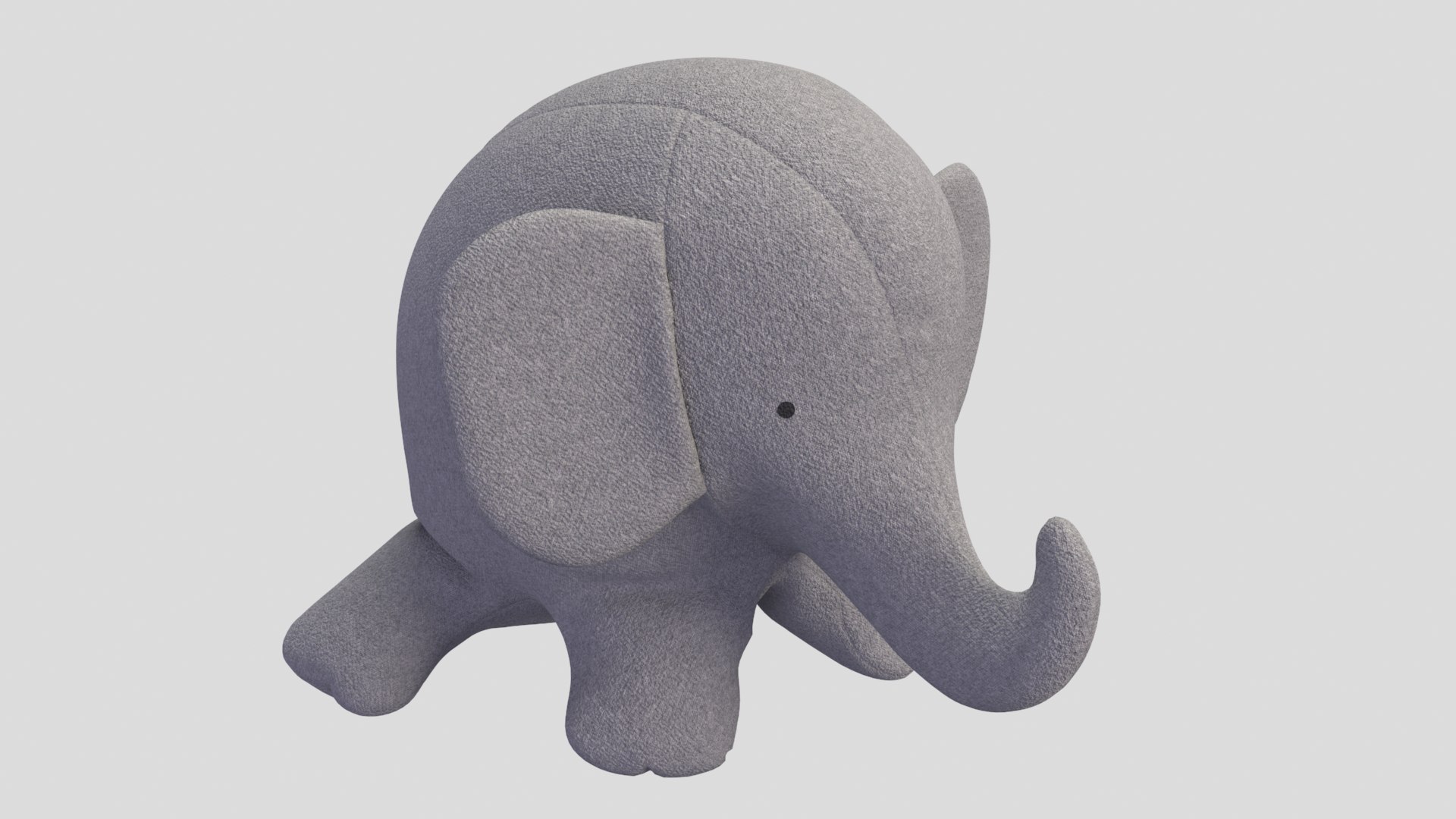 3D Model Elephant Stuffed Toy - TurboSquid 1997819