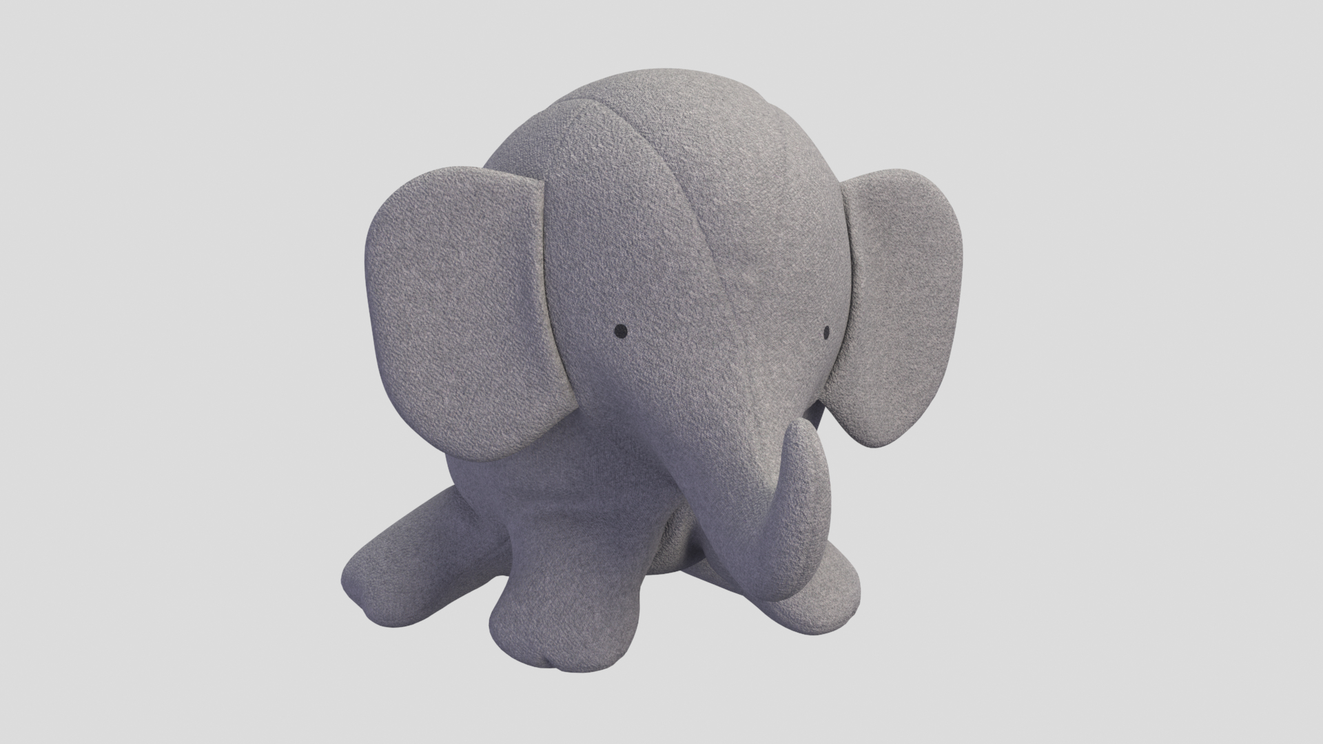 3D Model Elephant Stuffed Toy - TurboSquid 1997819