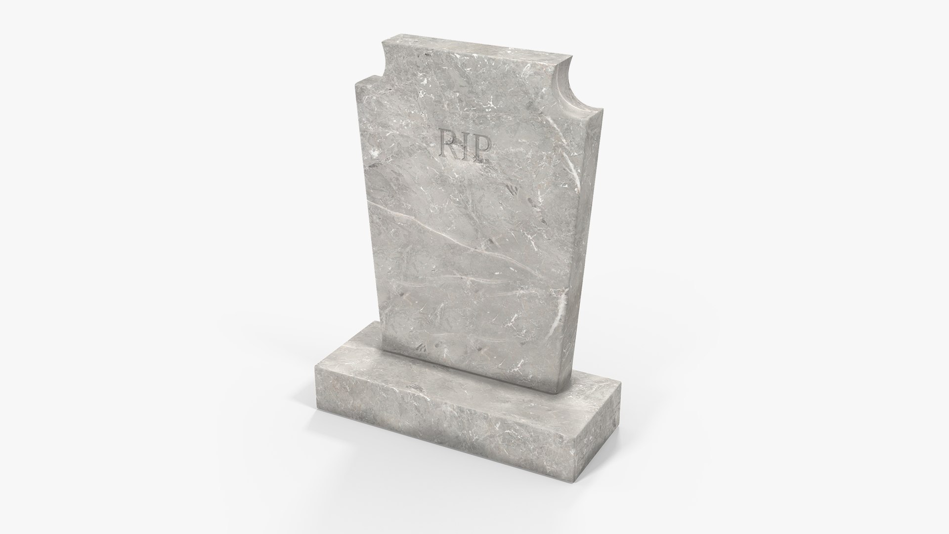 Marble Cemetery Gravestone Stone 3D Model - TurboSquid 1445533