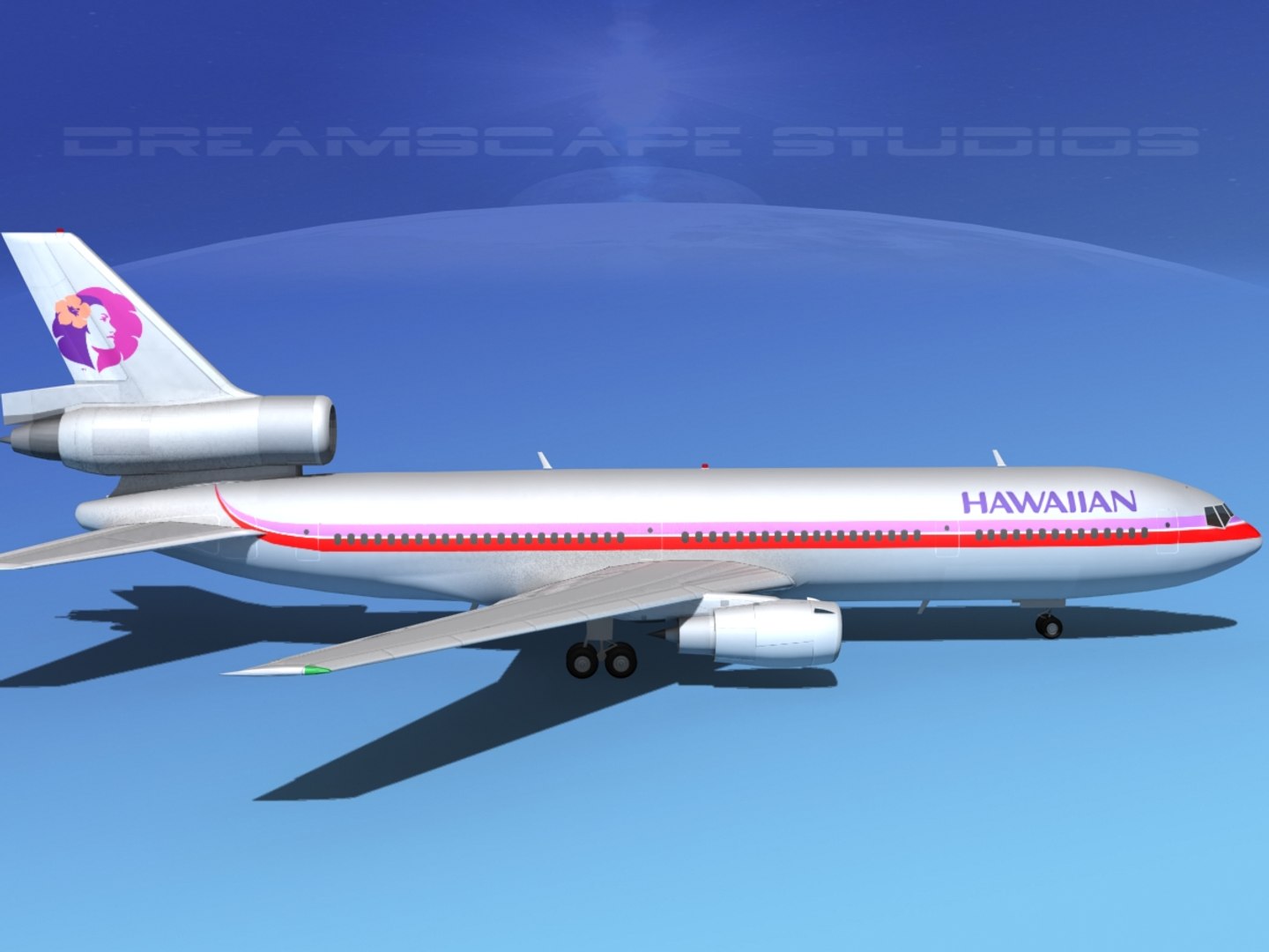 3d Douglas Dc-10