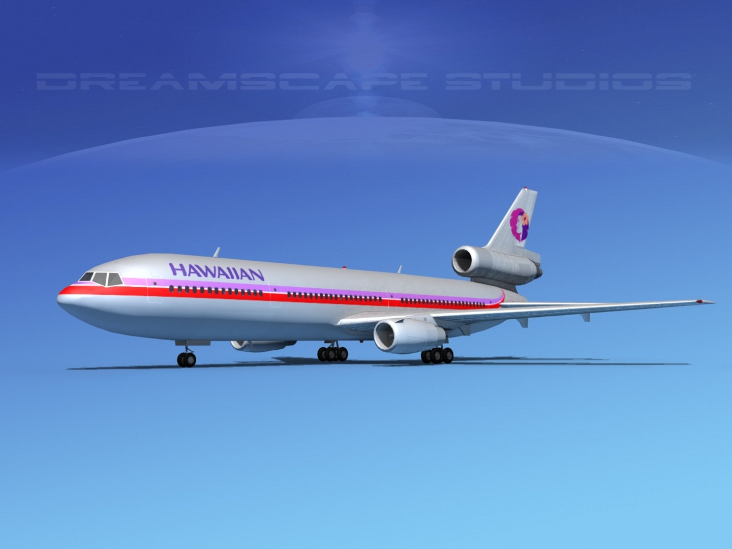 3d Douglas Dc-10