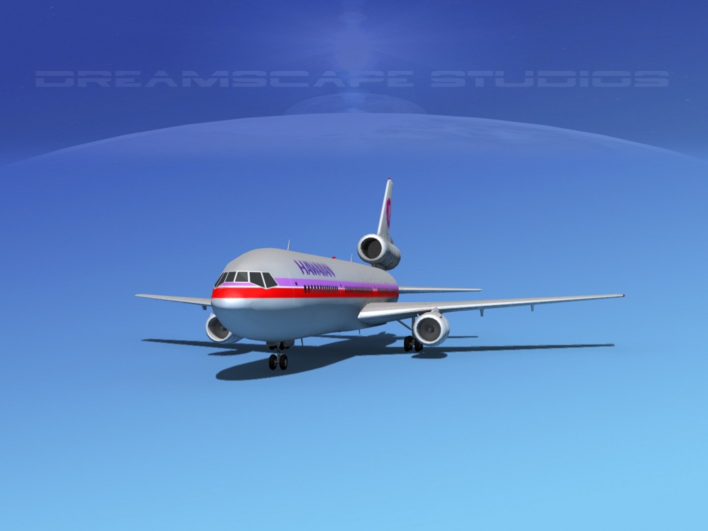 3d Douglas Dc-10