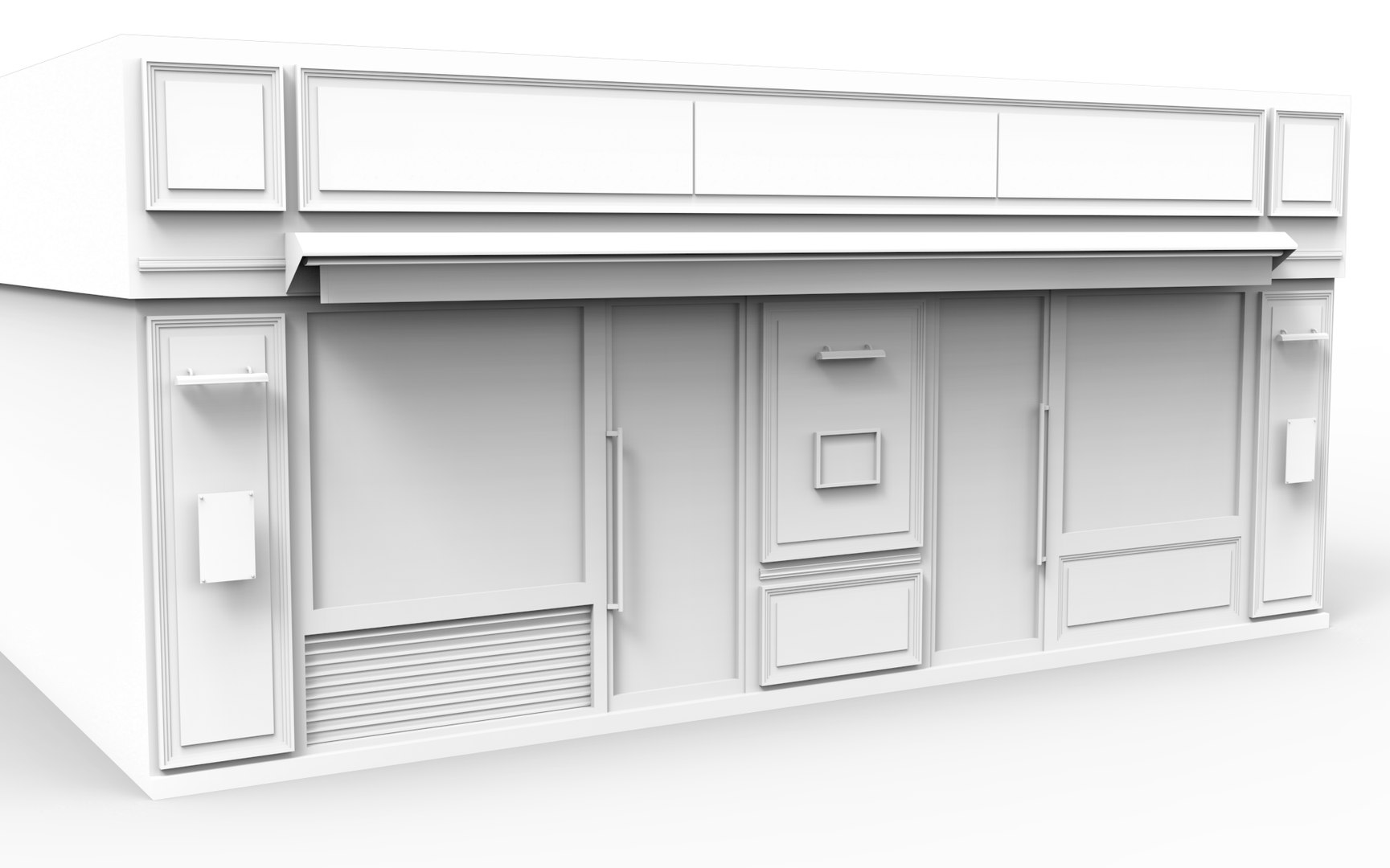 3D Store Front - TurboSquid 2195380