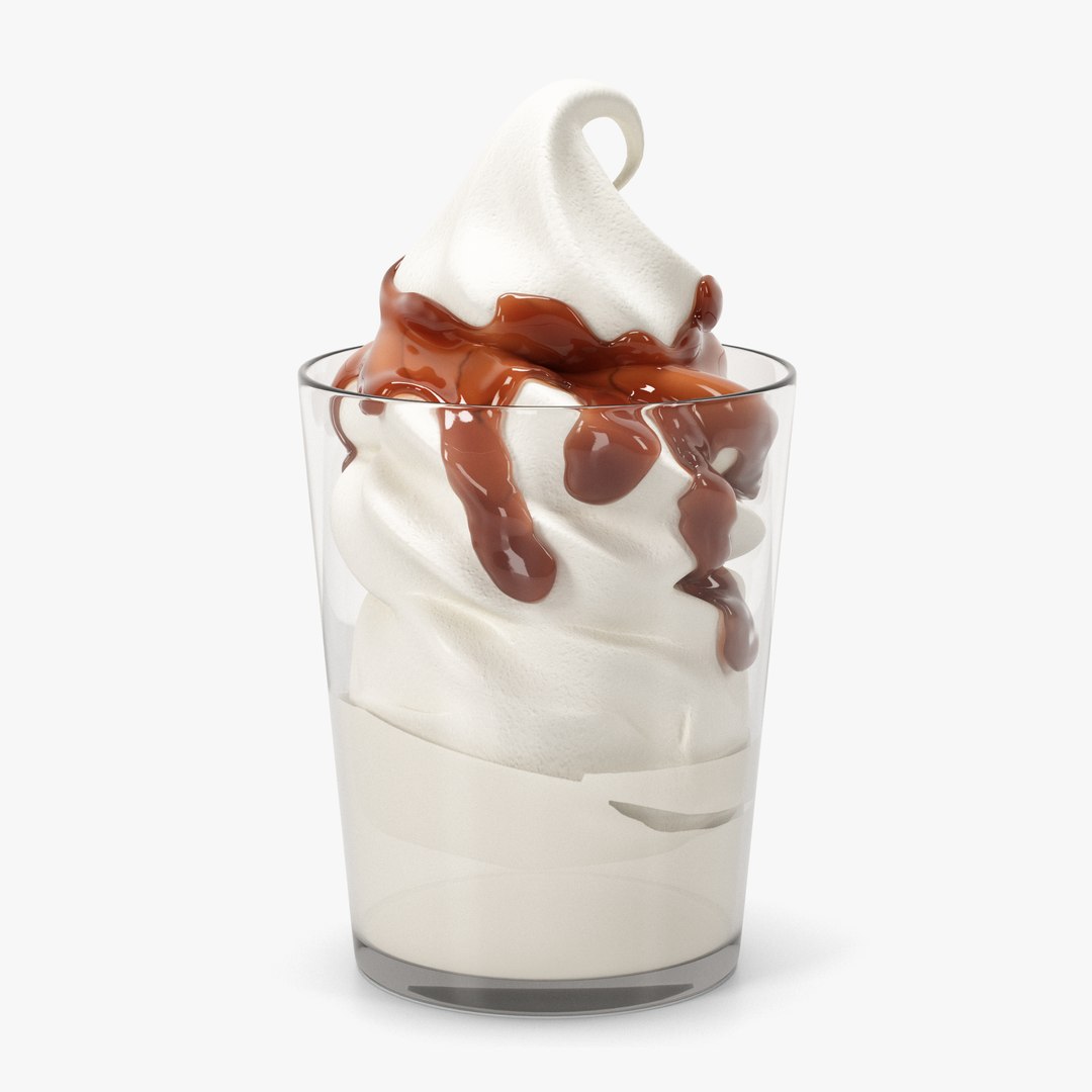 3D Hot Caramel Sundae Model - TurboSquid 2367787