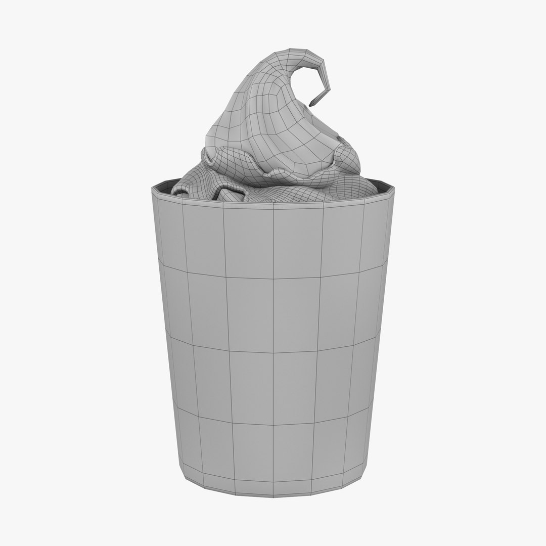 3D Hot Caramel Sundae Model - TurboSquid 2367787