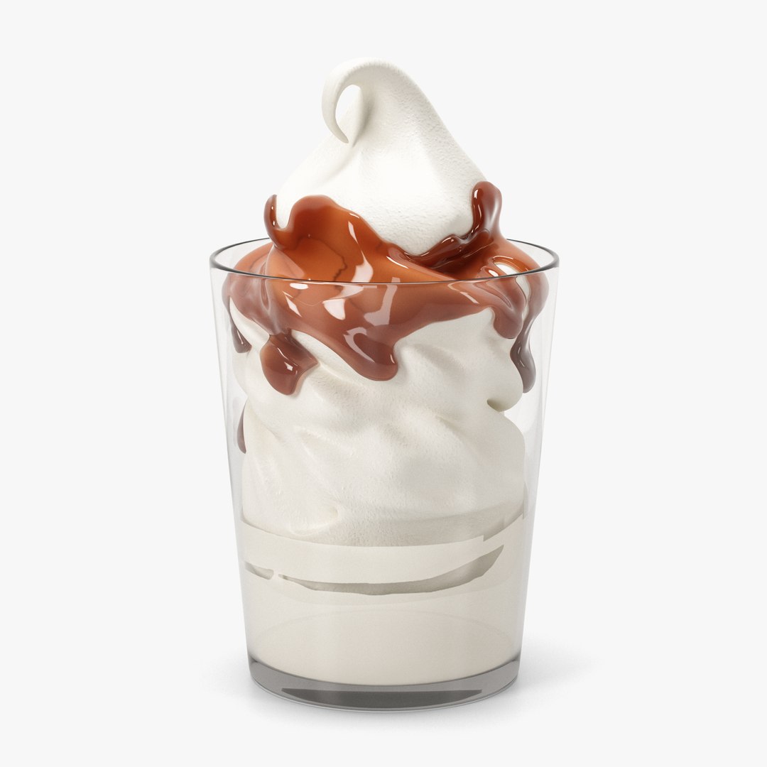 3D Hot Caramel Sundae Model - TurboSquid 2367787