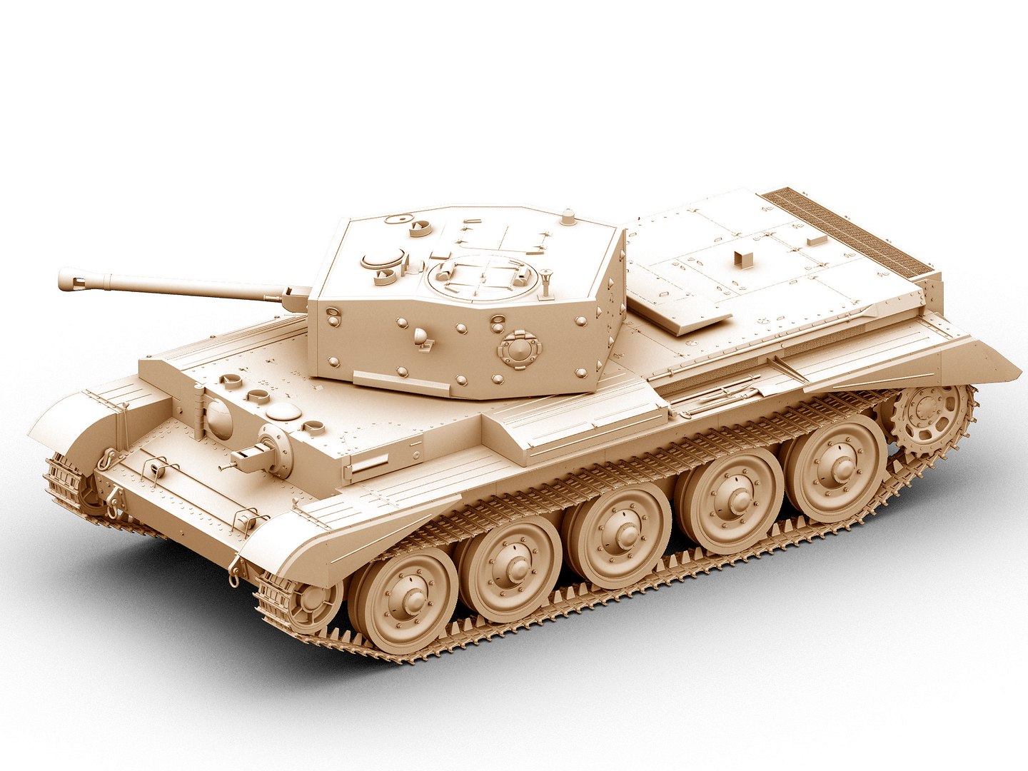 Cromwell Mk IV A27M 3D Model - TurboSquid 2184075