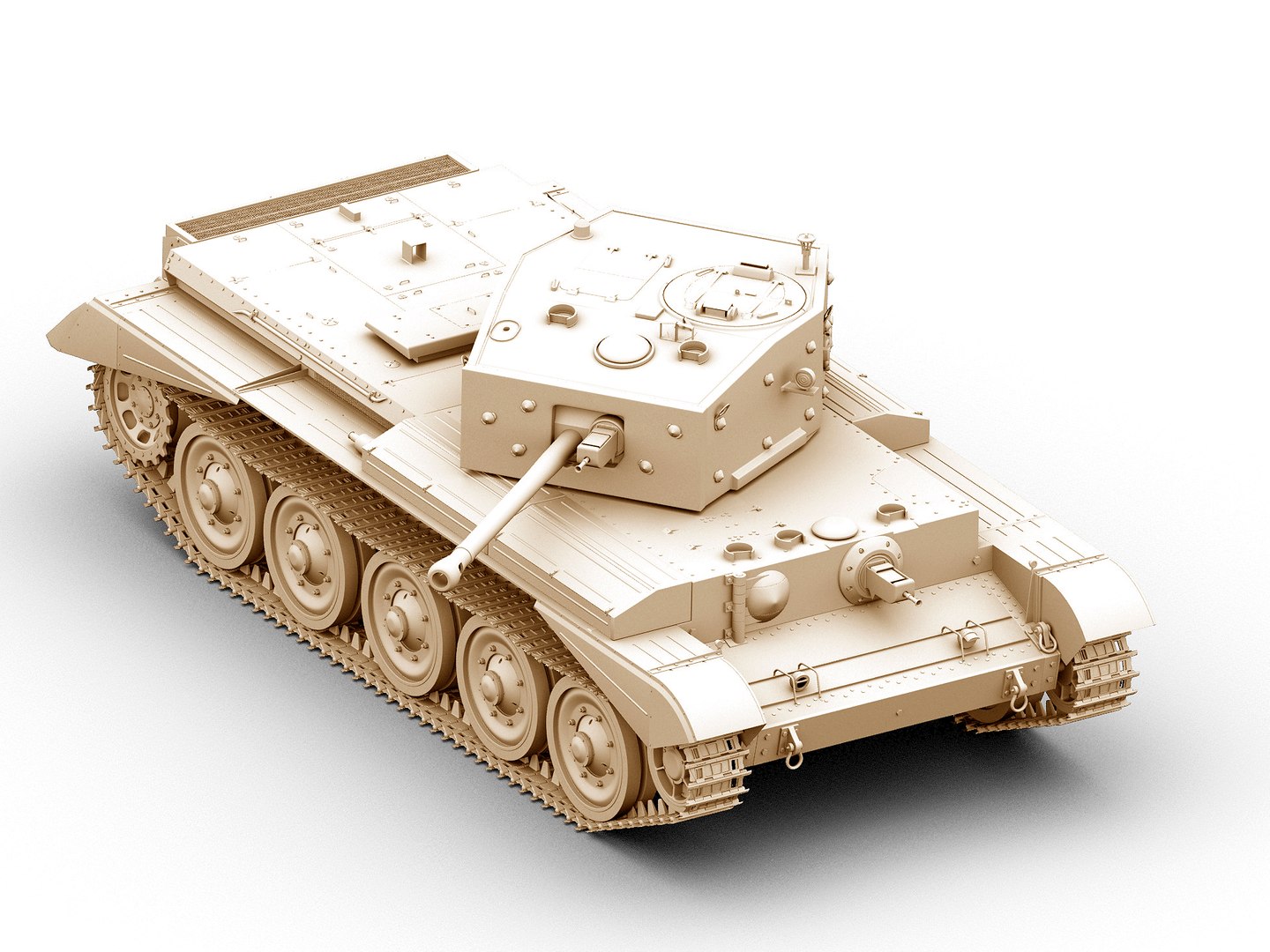Cromwell Mk IV A27M 3D Model - TurboSquid 2184075