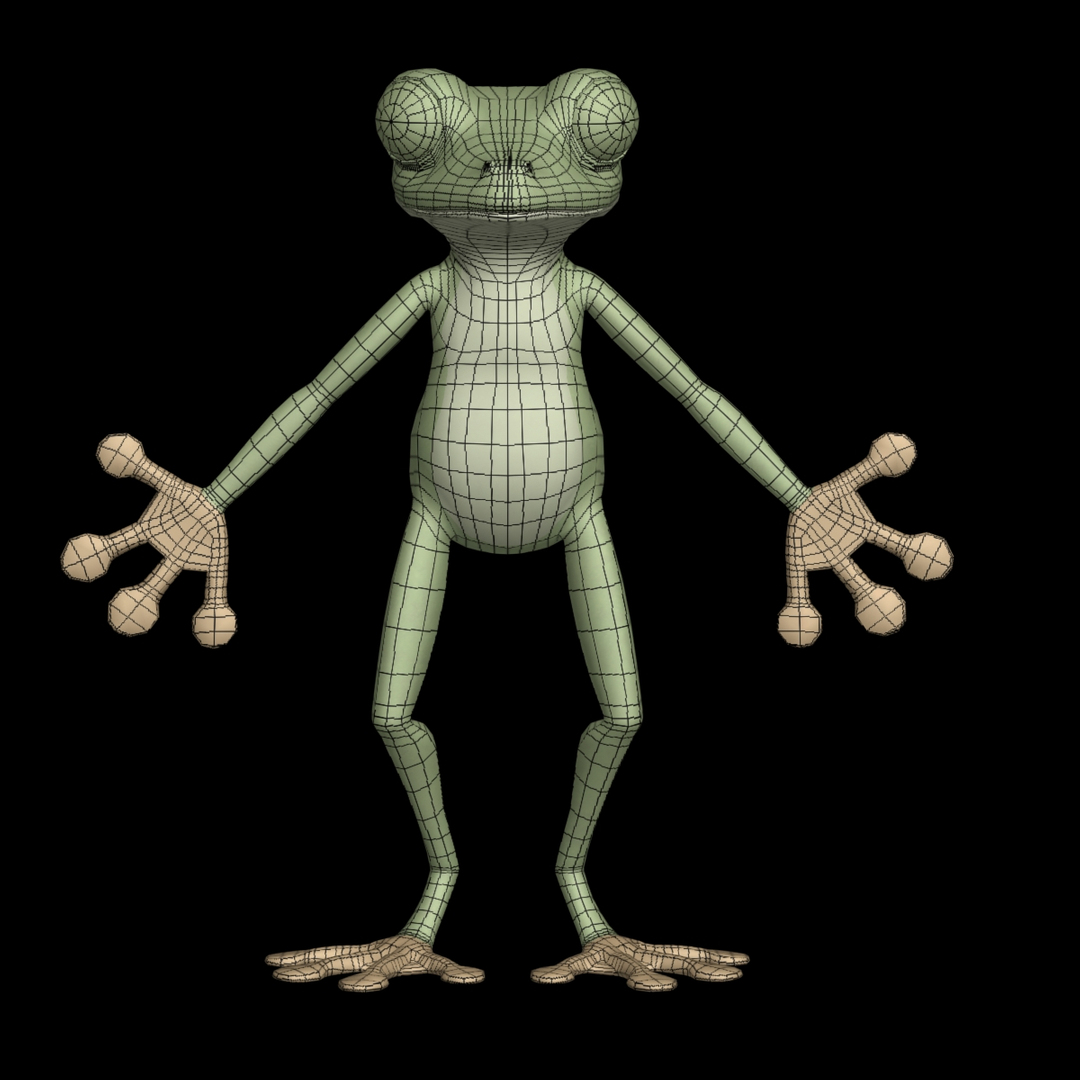 3d Model Puppet Frog