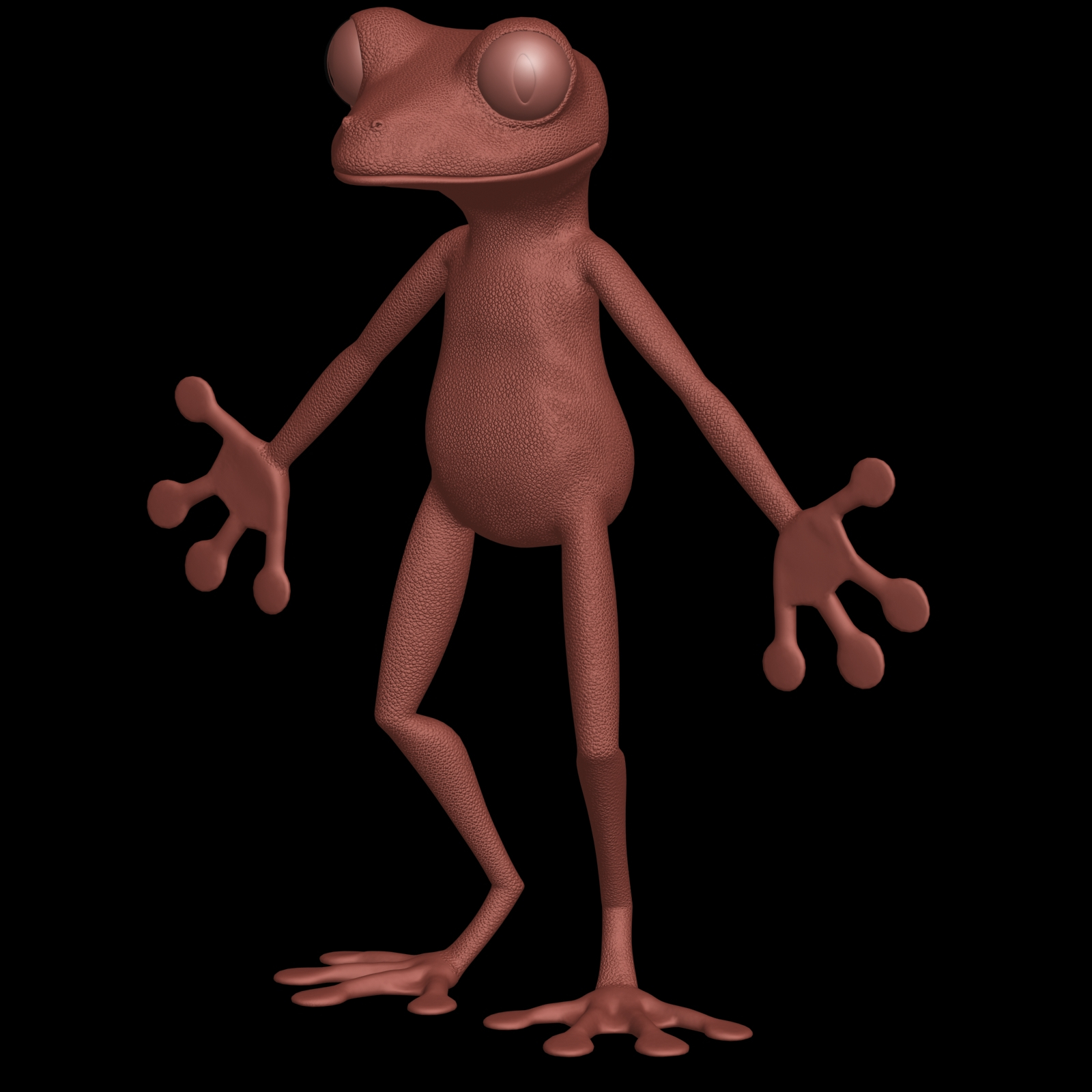 3d model puppet frog