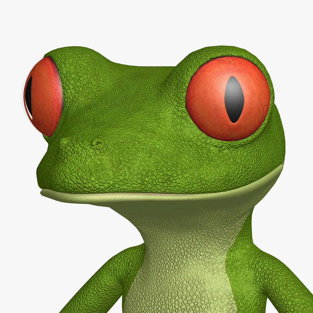 3d model puppet frog