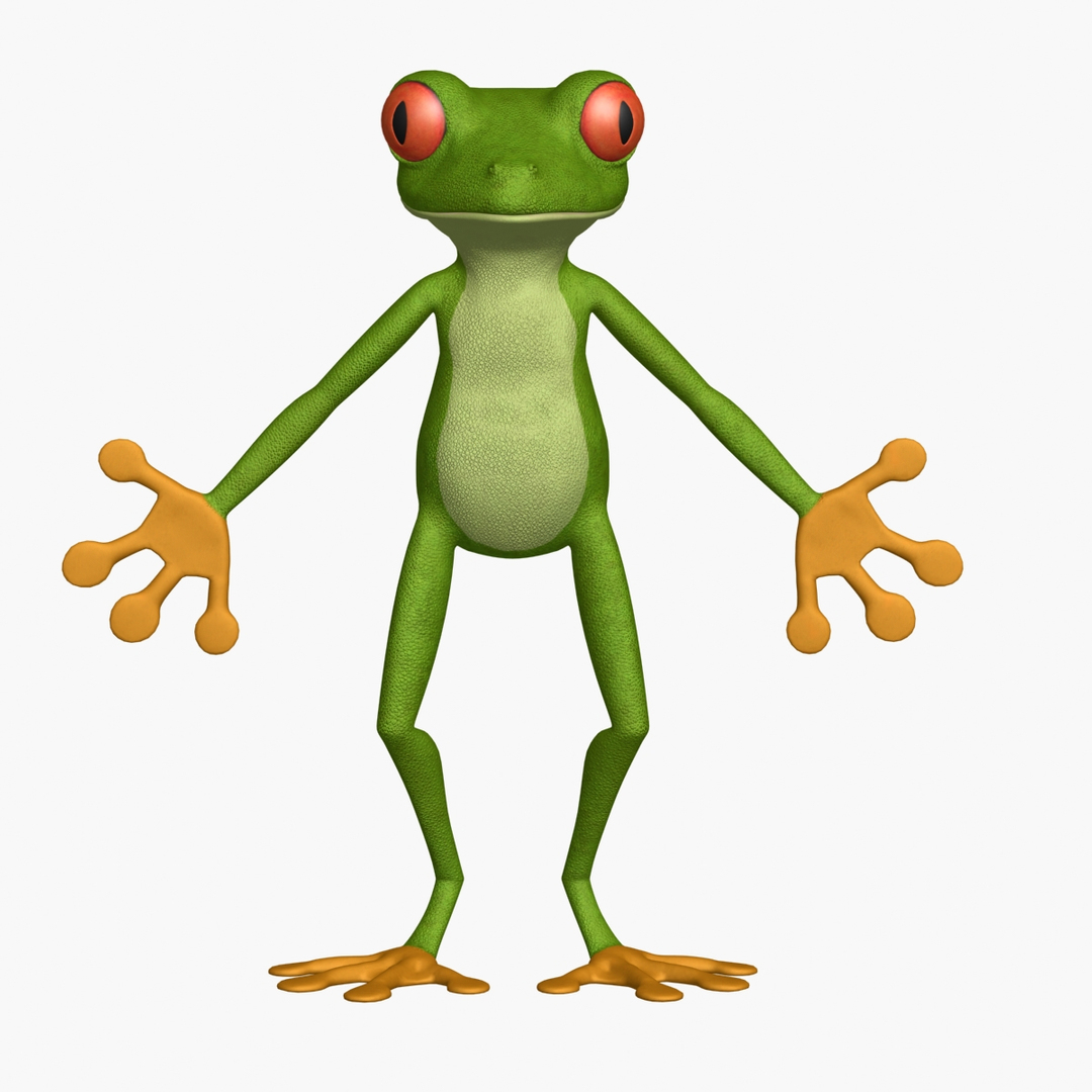 3d Model Puppet Frog