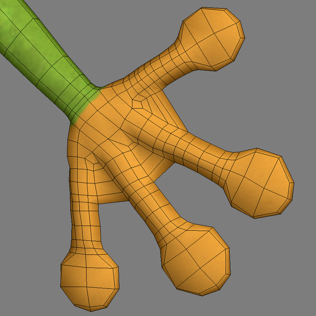 3d model puppet frog