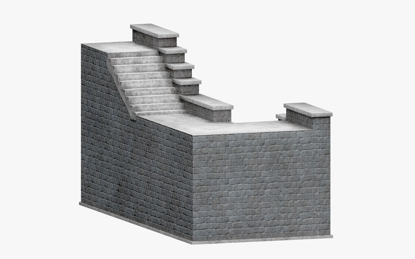 3D model stone stairs - TurboSquid 1543540