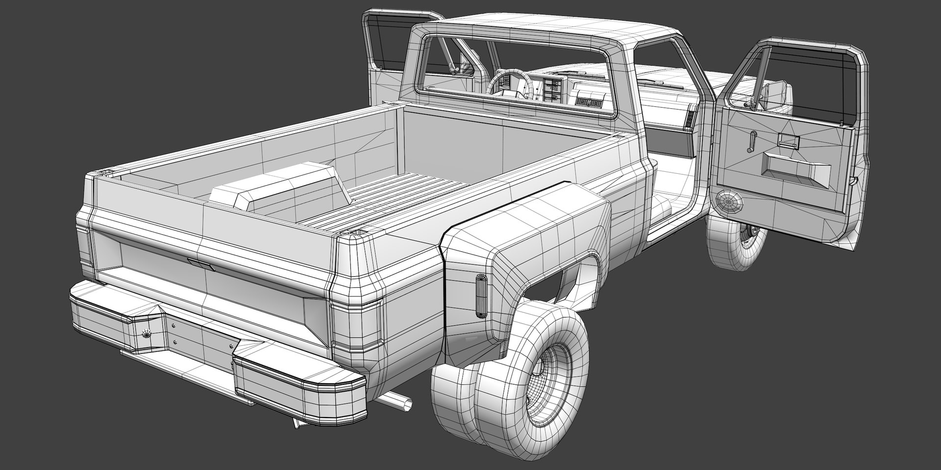 Pick-up 3 3D Model - TurboSquid 1538405