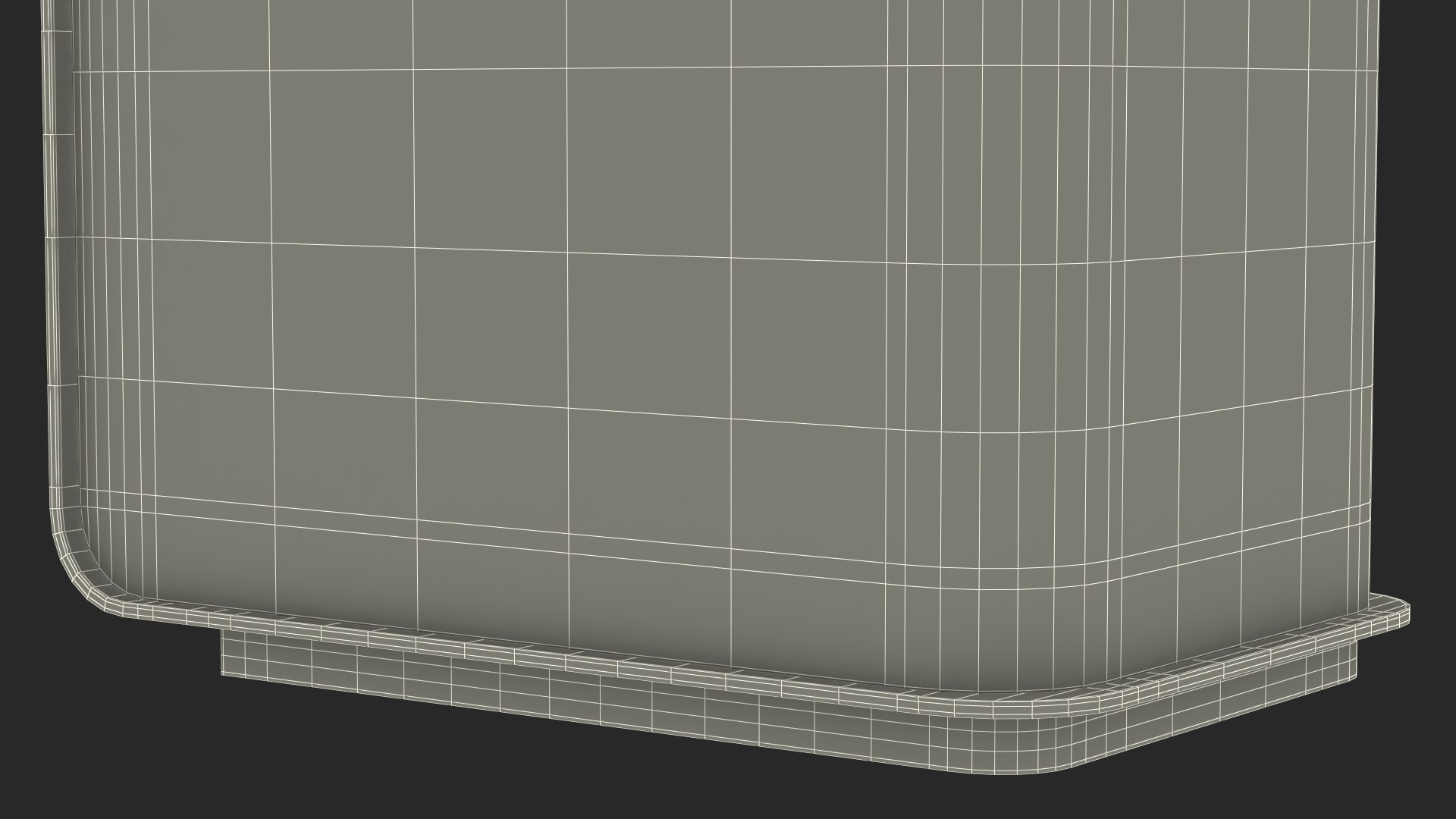 Rectangle Fish Tank White 3D Model - TurboSquid 2134045