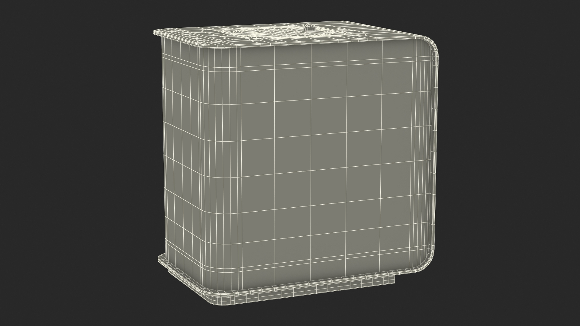 Rectangle Fish Tank White 3D Model - TurboSquid 2134045