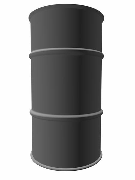 old metal barrel 3d max