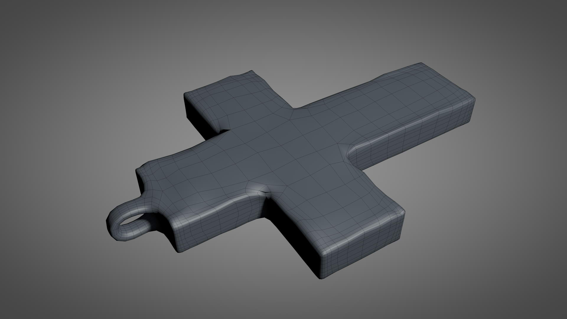 Free 3D Cross Metal Tag - TurboSquid 1472235