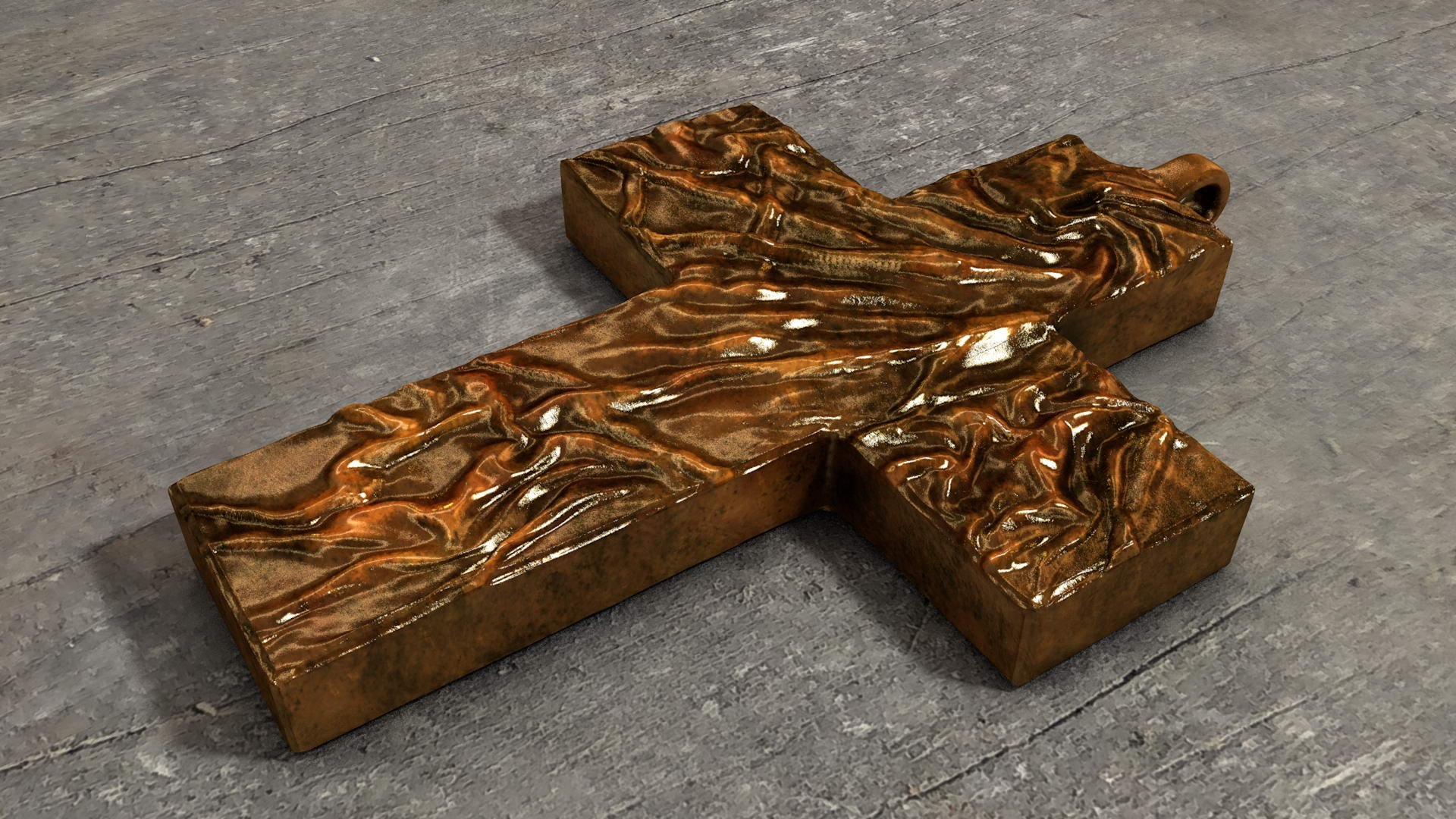 Free 3D Cross Metal Tag - TurboSquid 1472235