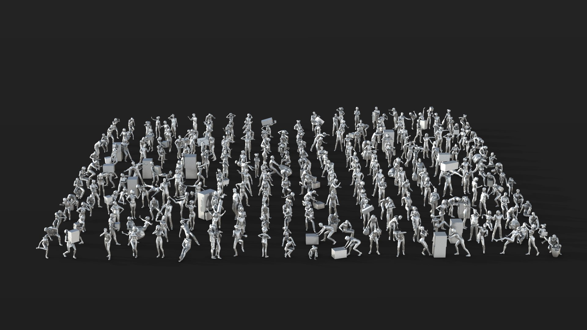 3D 269 Lowpoly People Crowd Pack Set-10 Model - TurboSquid 1719865