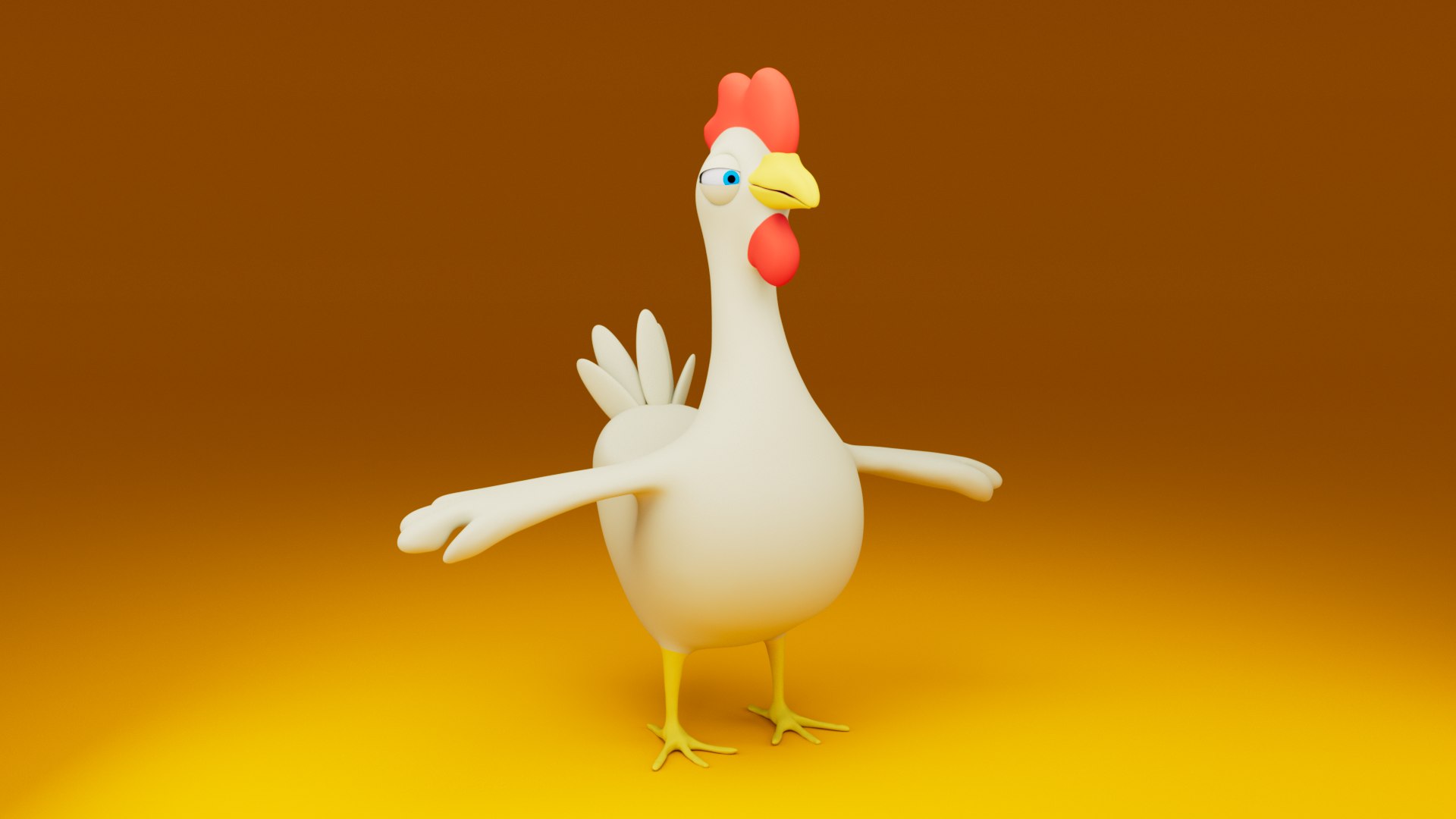 Stylized Cartoon Chicken 3D Model 3D Model - TurboSquid 2204491