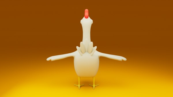 modelo 3d pollo estilizado de dibujos animados modelo 3d - TurboSquid ...