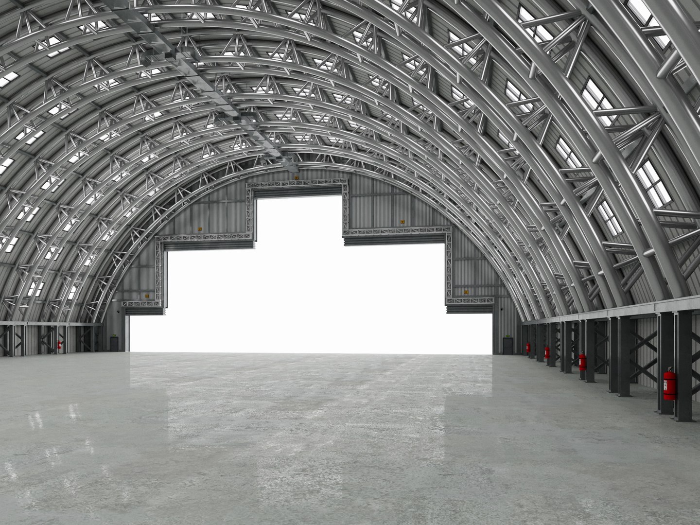 3D Hangar 4 - TurboSquid 2392278