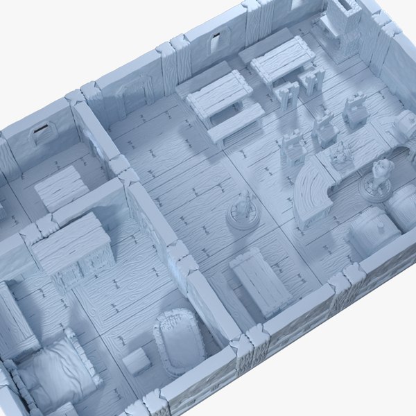 Tavern set for DnD 3D print Modelo 3D - TurboSquid 2045551