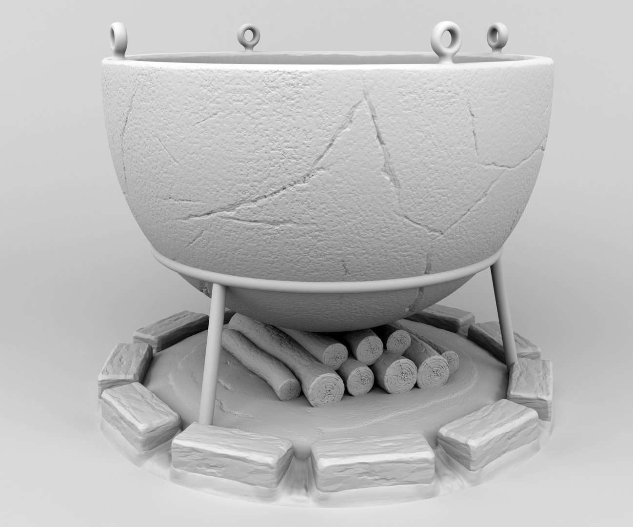 Medieval Boiler Model - TurboSquid 1684159