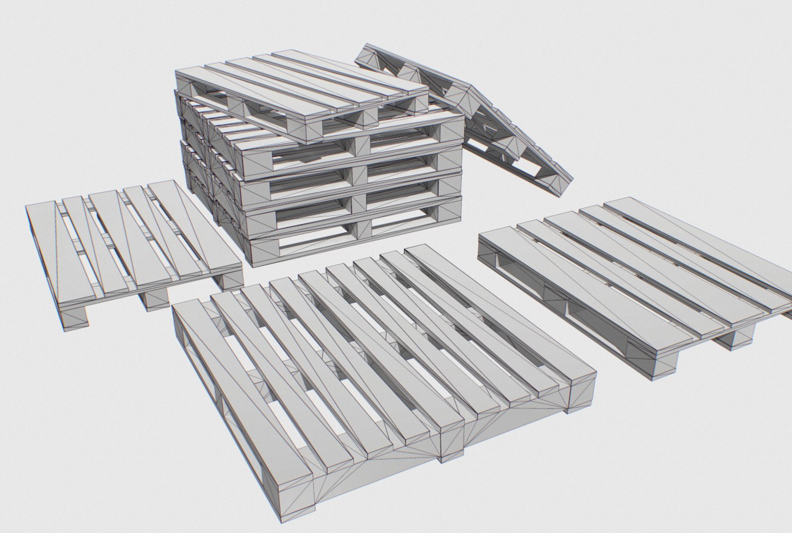 Industrial Pallets 3D Model - TurboSquid 1575693