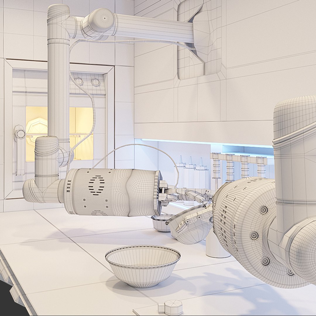 Kitchen Robot Robo 3D Model - TurboSquid 1269636