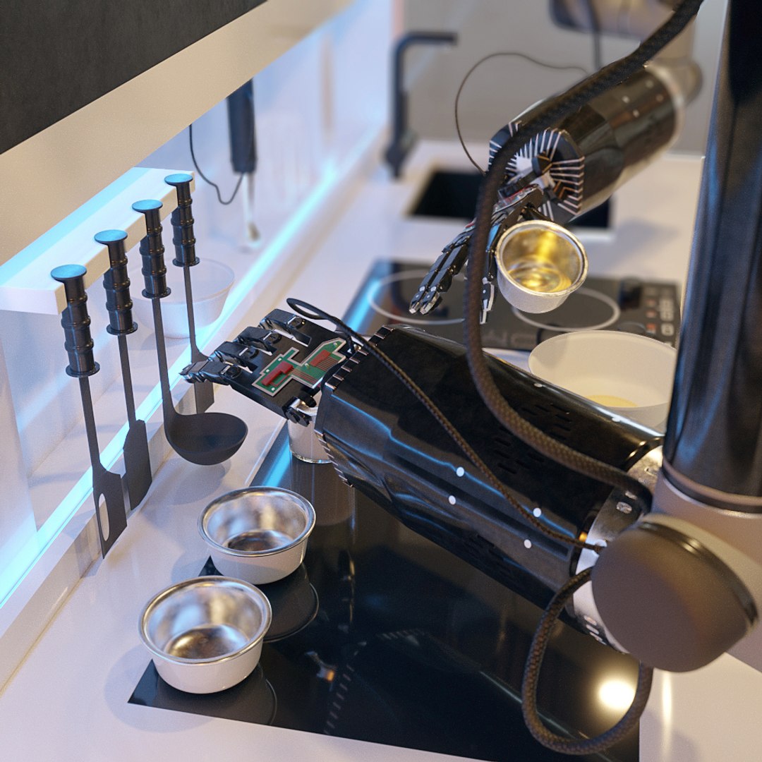 Kitchen Robot Robo 3D Model - TurboSquid 1269636