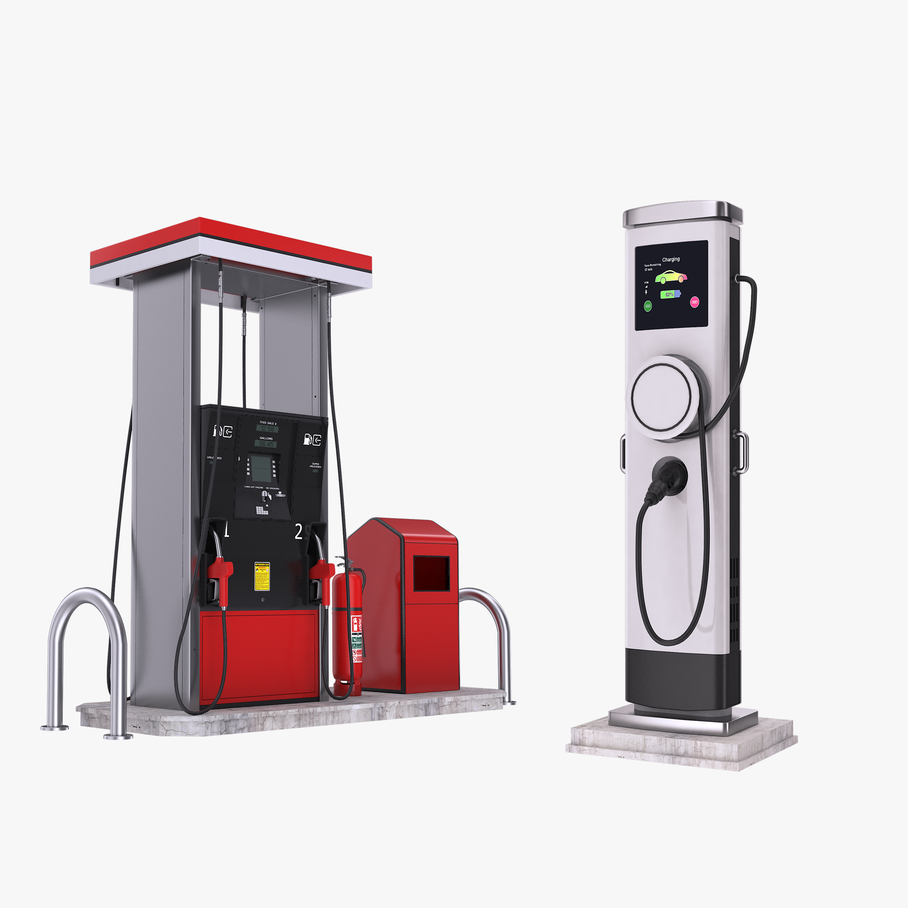 modelo 3d Fuel Dispencers Collection - TurboSquid 1965176