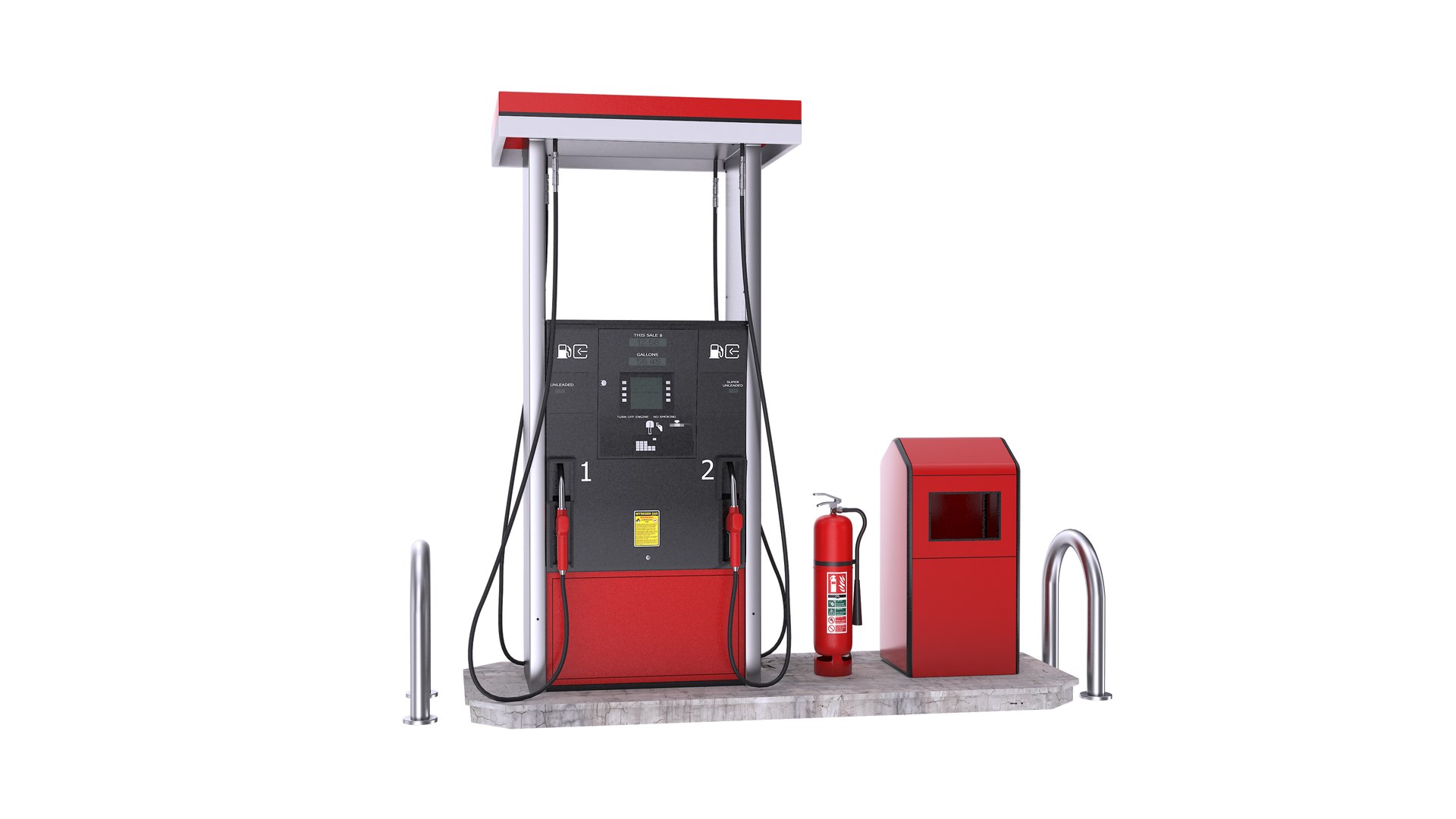 3D Model Fuel Dispencers Collection - TurboSquid 1965176