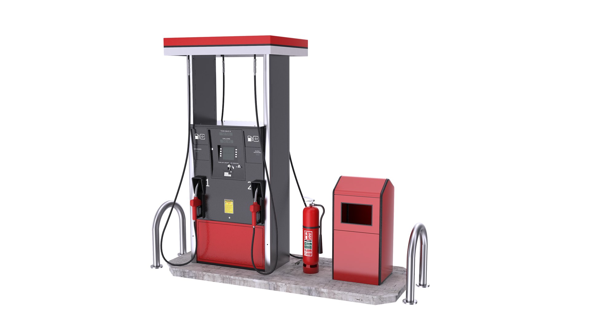 3D model Fuel Dispencers Collection - TurboSquid 1965176
