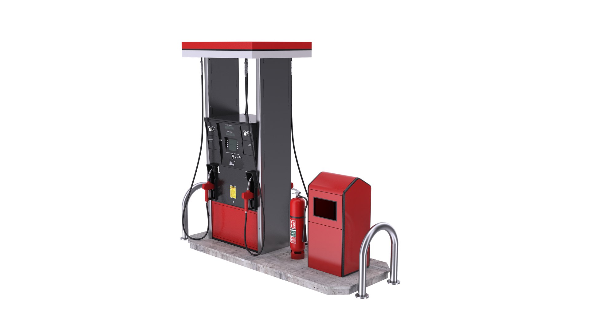 3D Model Fuel Dispencers Collection - TurboSquid 1965176