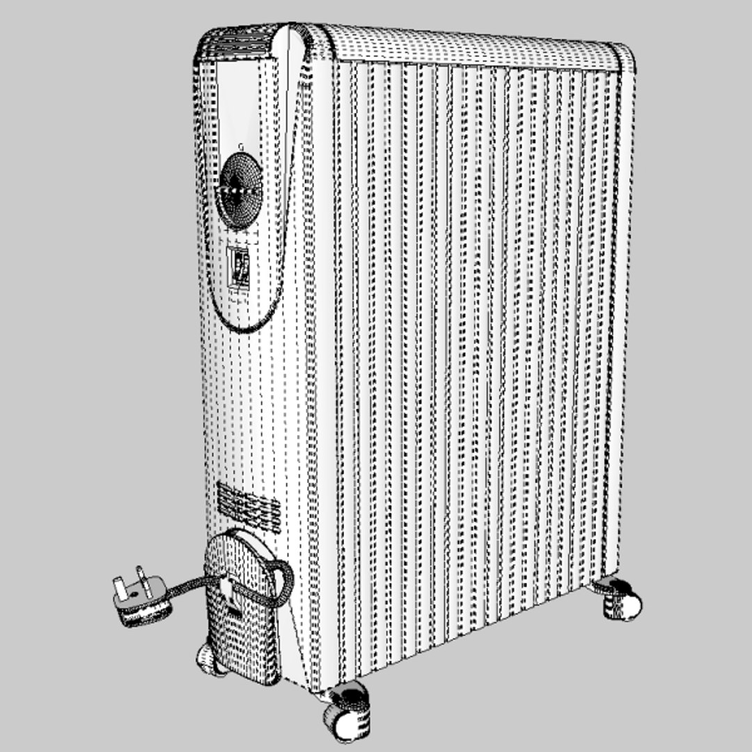 portable heater 3d obj