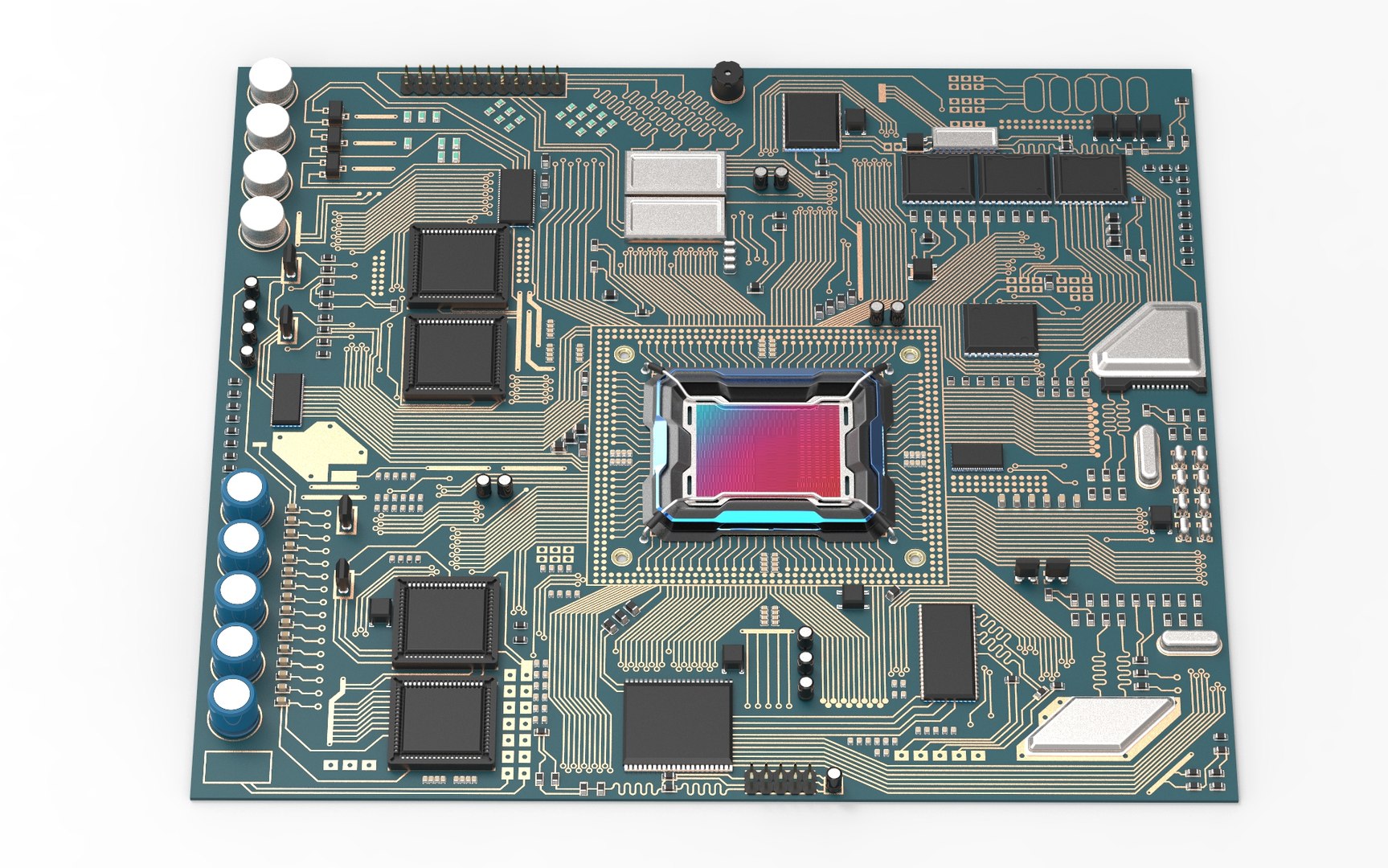 3D Cpu Motherboard Model - TurboSquid 1449687